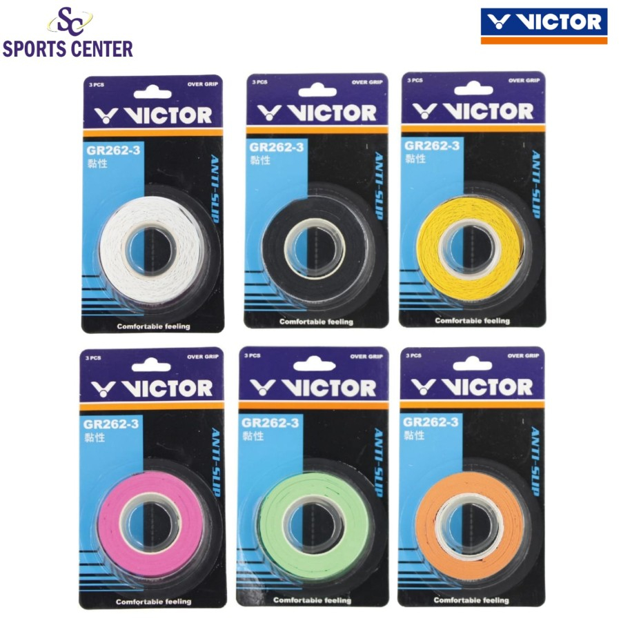 Jual New Grip / Overgrip Badminton Victor 3 in 1 GR 262 / GR262-3 ...