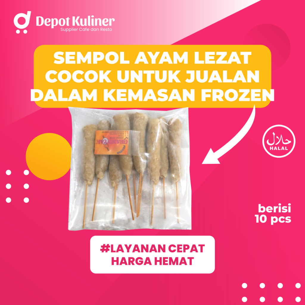 Jual Sempol Ayam Frozen Cocok Untuk Jualan Isi 10 Pcs | Shopee Indonesia
