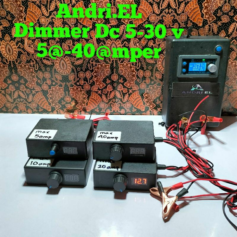 Jual dimmer DC 5v - 30v. dimmer aki 12v pengatur kecepatan dinamo motor ...
