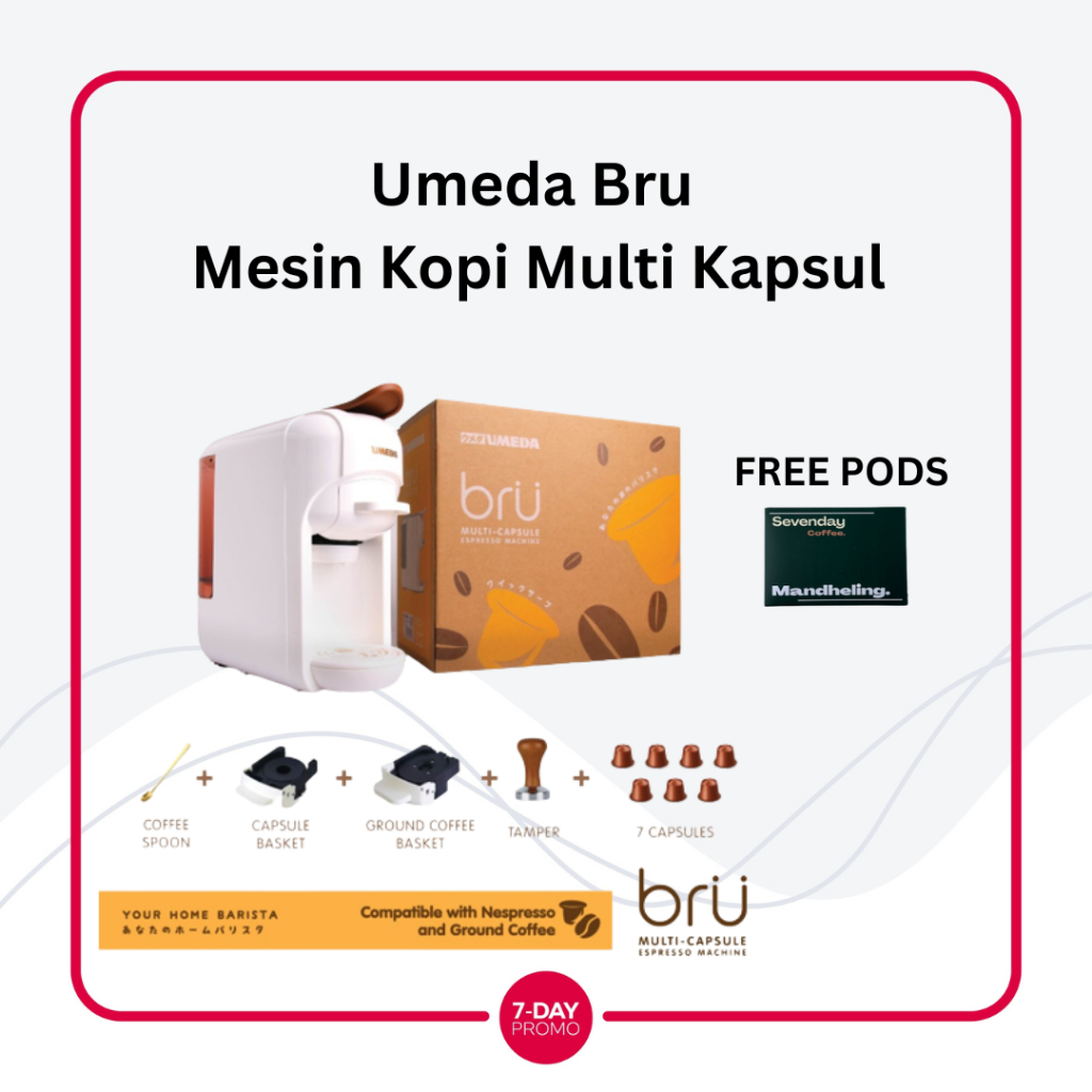 Jual Umeda Bru Mesin Kopi Multi Kapsul / Nespresso Capsule Coffee Maker ...
