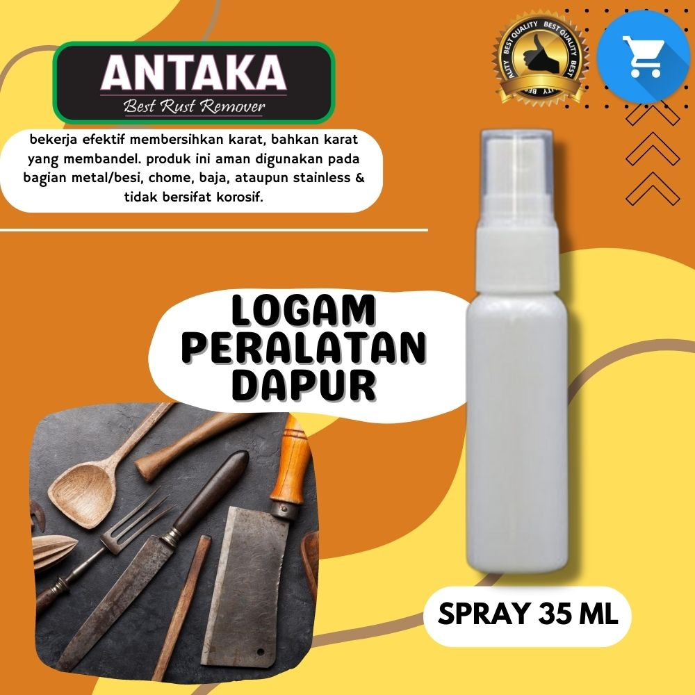 Jual Cairan Anti Karat Penghilang Karat Peralatan Dapur 35 ML ANTAKA ...