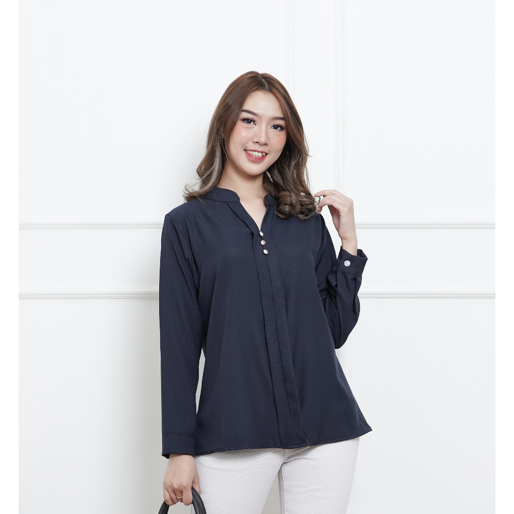 Jual Nancy Shirt Blouse | Shopee Indonesia