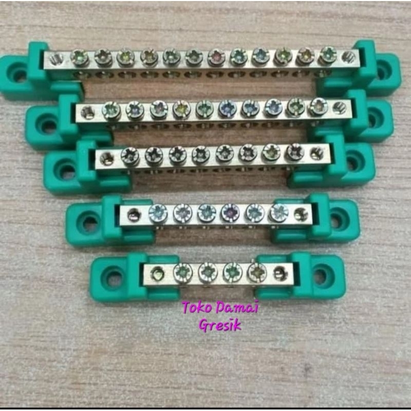 Jual Fort terminal Nol kaki hijau block ground tembaga T001-0812/4/6/8 ...