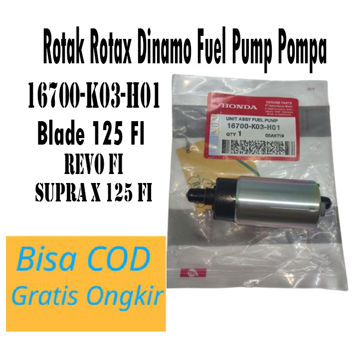 Jual Rotak Rotax Dinamo Fuel Pump Pompa Blade 125 FI Revo FI Supra X ...