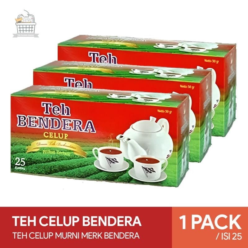 Jual Teh Bendera - Teh Celup Bendera Berkualitas - 1 Pack | Shopee ...