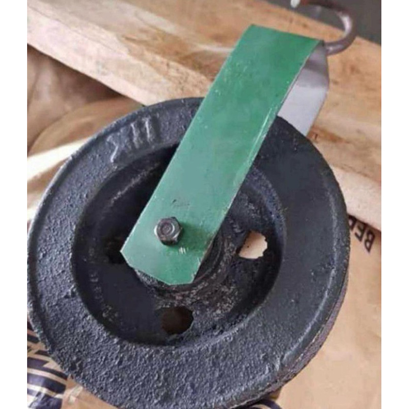 Jual Kerekan timba / Katrol manual 5” ASLI PLAT BESI | Shopee Indonesia