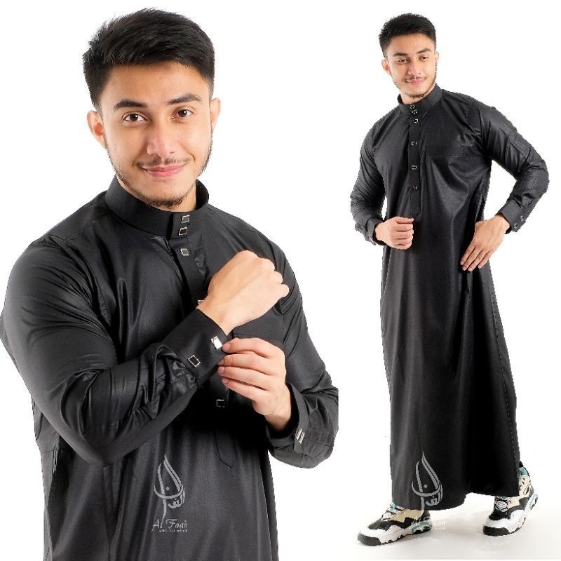 Jual Gamis pria lengan panjang - Jubah pria model polos - Gamis pria ...