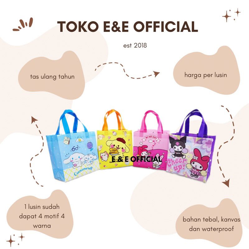 Jual TAS KARUNG HAPPY BIRTHDAY / GOODIE BAG SNACK / KANTONG SNACK ...