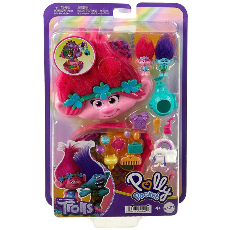 Jual Polly Pocket and Dream Works Trolls Compact Playset | Shopee Indonesia