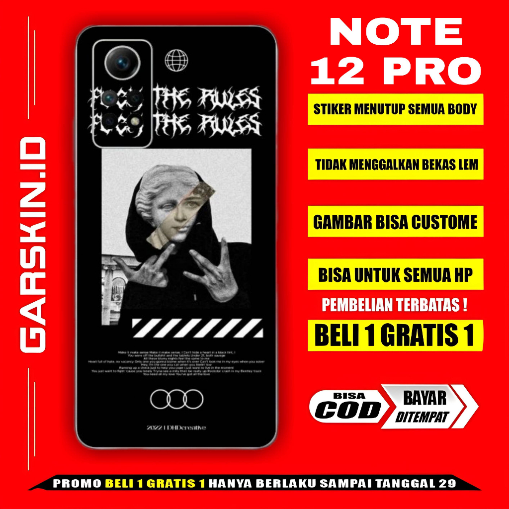 Jual SKIN XIAOMI NOTE 12 PRO SCYHO SERIES FULL BODY || ORIGINAL • WARNA ...