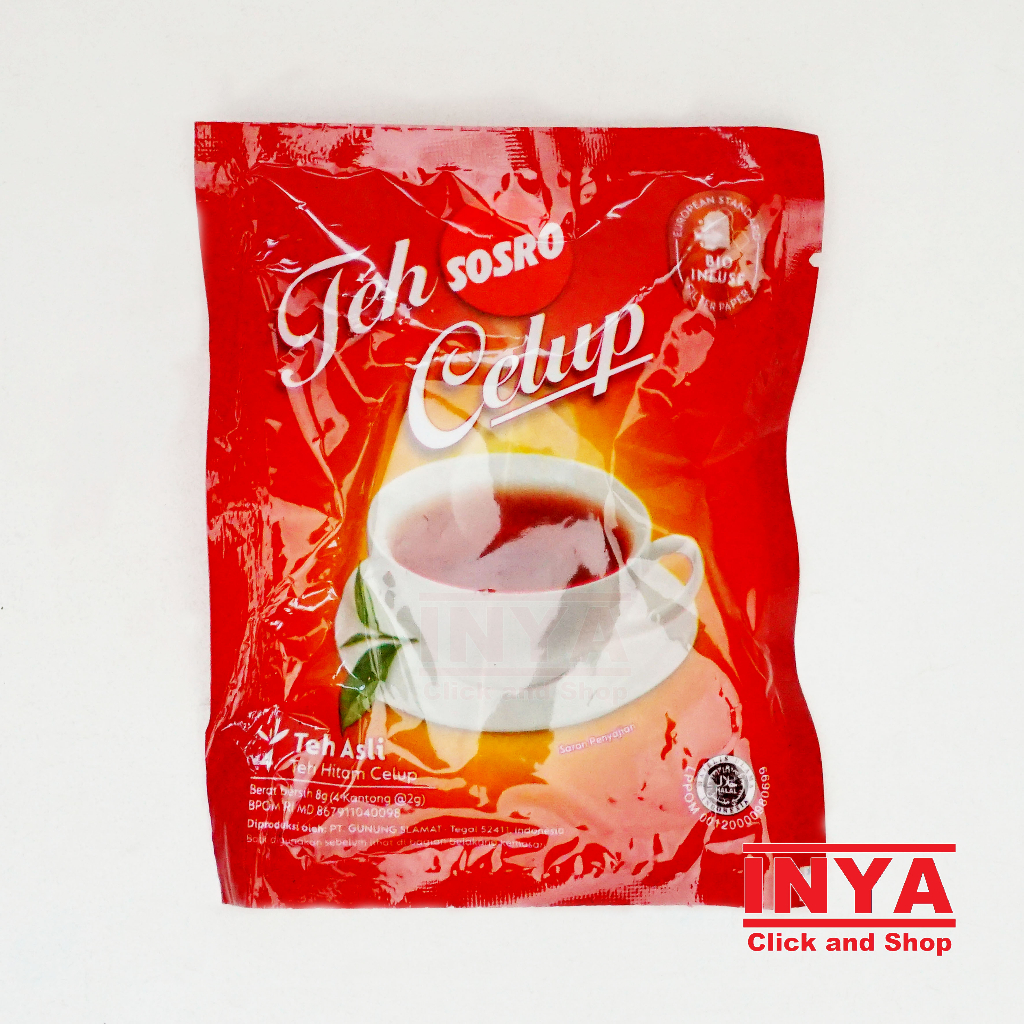Jual Teh Sosro Celup Teh Asli 2g/4 Kantong Sachet - Teh Hitam Celup ...