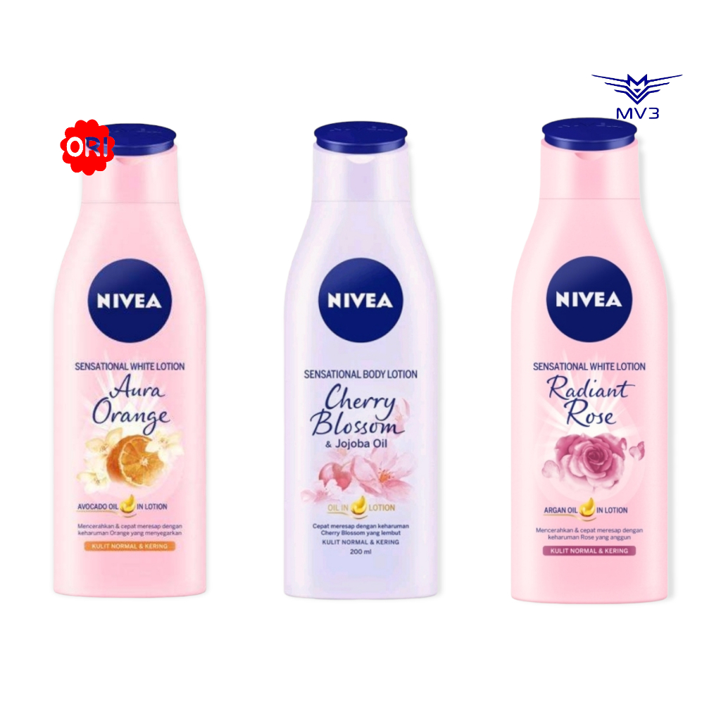 Jual NIVEA Sensational Bright Body Lotion 200mL- Radiant Rose | Aura ...