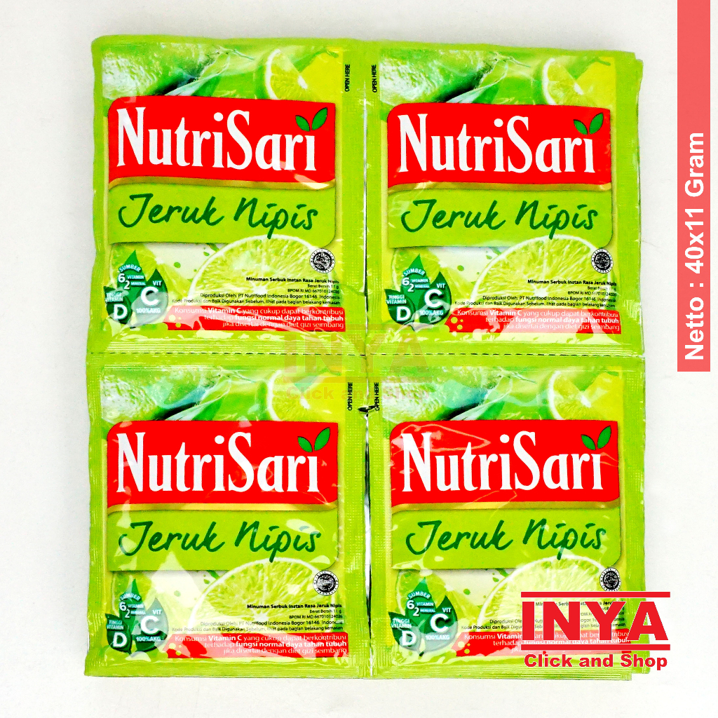 Jual NutriSari Jeruk Nipis 40x11gr Pack - Minuman Serbuk - Instant ...