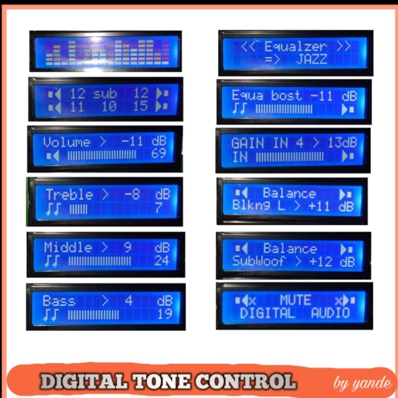 Jual Digital tone control remot | DLMS rakitan 4 in stereo 5 out ...