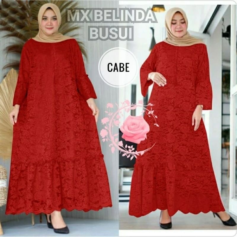 Jual Gamis Model Sekarang Viral Brukat Pesta Kondangan Dress Mewah ( M - L -XL -XXL - 3XL ...