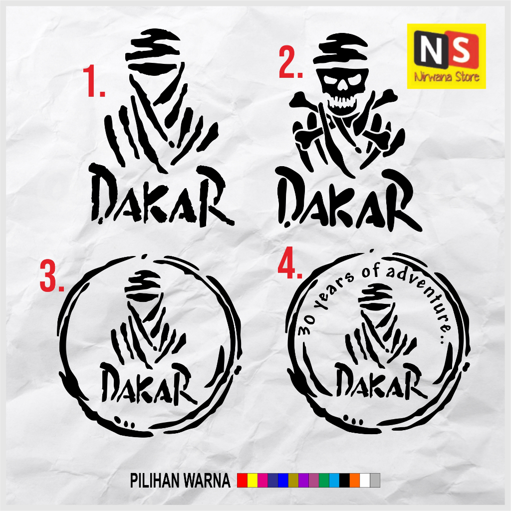 Jual sticker stiker dakar rally mobil dakar motor laptop | Shopee Indonesia