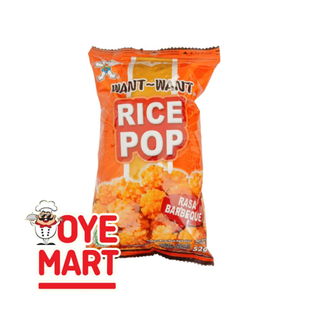 Jual WANT WANT RICE POP 52GR/SNACK CRACKERS BERAS | Shopee Indonesia