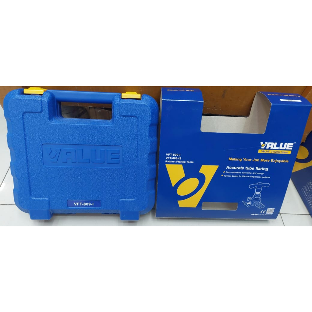 Jual RATCHET FLARING TOOLS VALUE VFT-809-I flering pemekar pipa tembaga | Shopee Indonesia