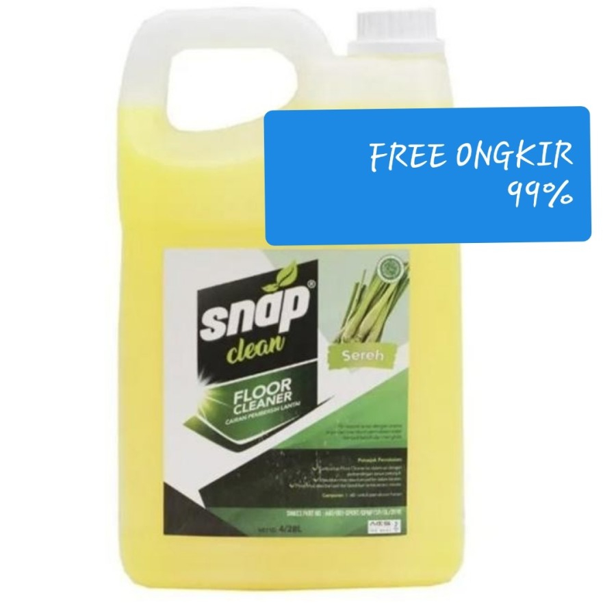 Jual PEMBERSIH LANTAI FLOOR CLEANER PEL LANTAI SNAP CLEAN 4 LITER ...