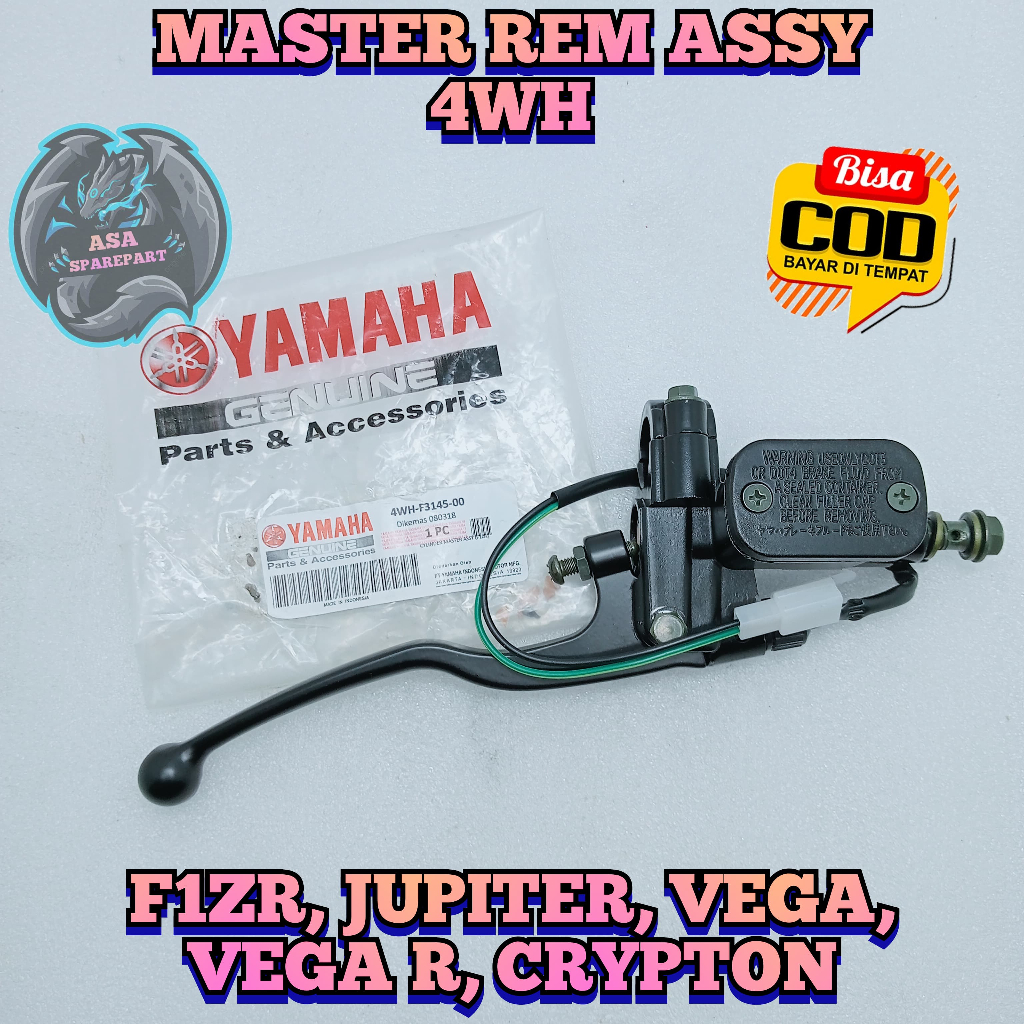 Jual MASTER REM ASSY 4wh ASLI ORIGINAL motor YAMAHA F1ZR , JUPITER Z , VEGA LAMA , VEGA R Lama ...