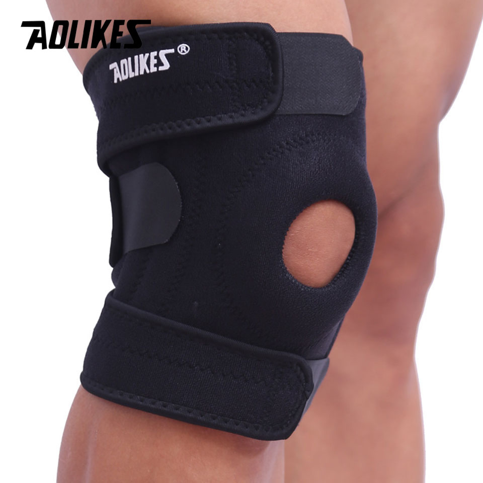 Jual AOLIKES 7616 Elastis Knee Support Brace Lutut Patella Knee Pads ...