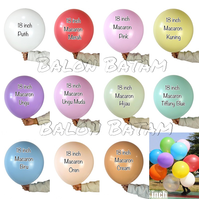 Jual Balon macaron 18inch | Shopee Indonesia
