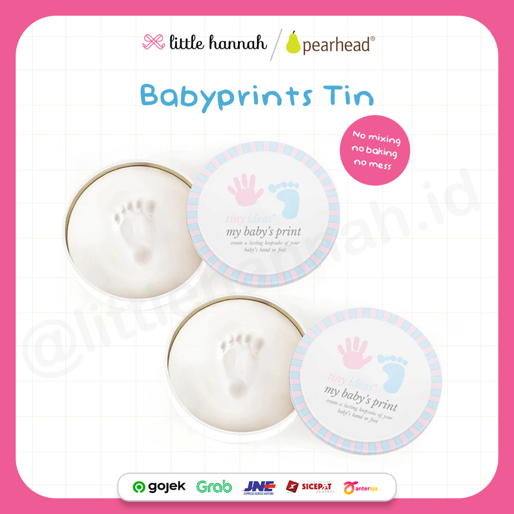 Jual Pearhead Babyprints Tin / Cetakan Tangan Bayi / Memory Prints Baby ...