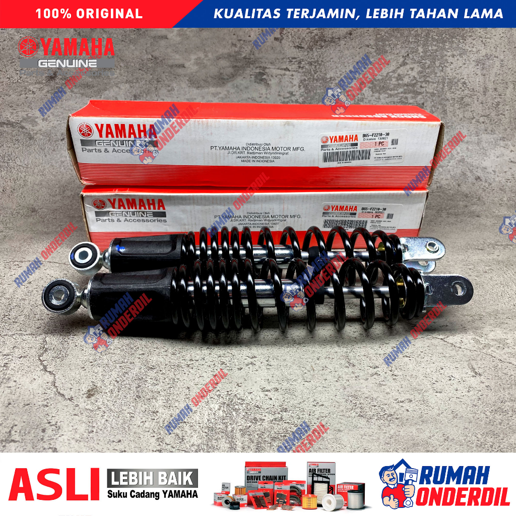 Jual SHOCKBREAKER BELAKANG AEROX 155 1 SET ORIGINAL YAMAHA B65-F2210-30 | Shopee Indonesia