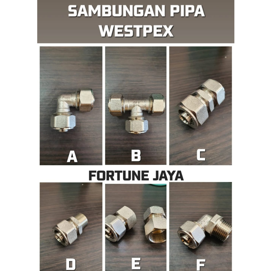 Jual SAMBUNGAN FITTING PIPA WESTPEX AIR PANAS DINGIN KENEE SOCK SHOC ...