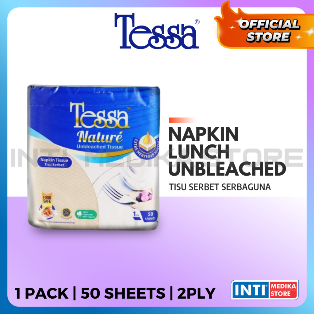 Jual TESSA - Tissue NAPKIN LUNCH UNBLEACHED 50s | Tisu Serbet Serbaguna ...