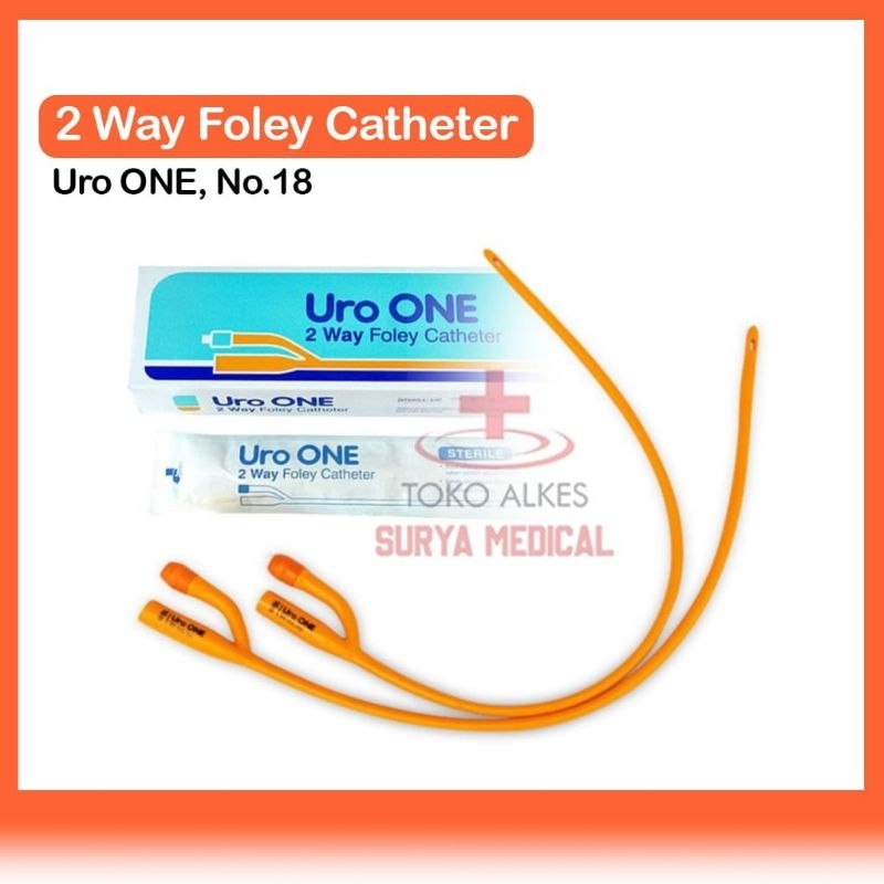 Jual Foley Catheter 2 Way UroOne | Selang Kateter OneMed | Shopee Indonesia