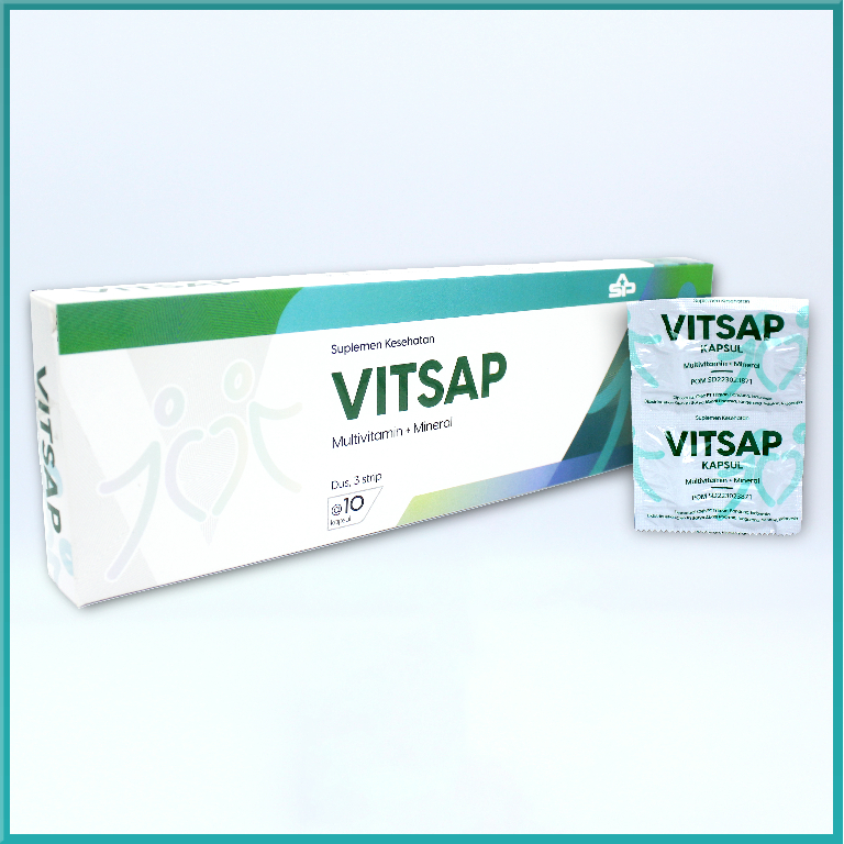 Jual Multivitamin Lengkap & Mineral (VITSAP)1 Box Isi 30 Kapsul ...