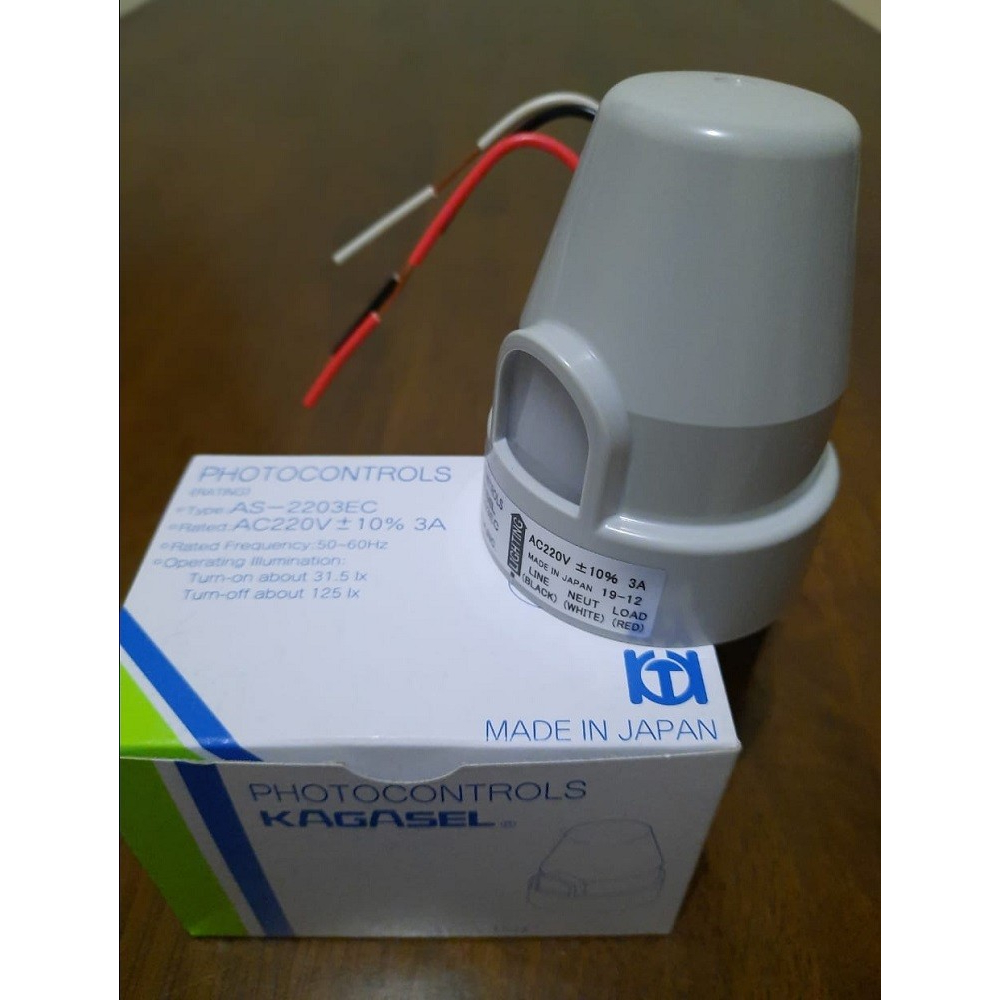Jual Photocell Fotocell Sensor Cahaya KAGASEL AS-2203EC 3a 100% ...
