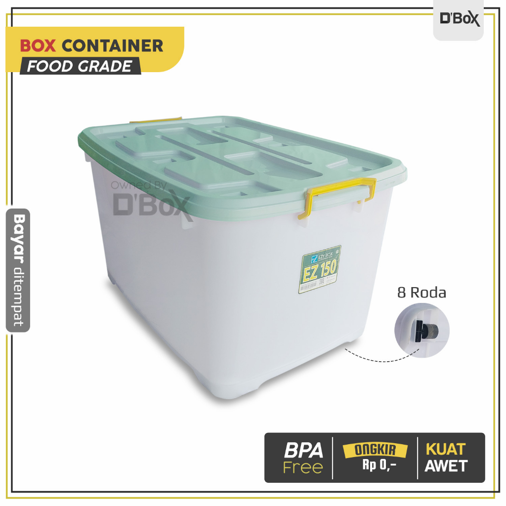 Jual EZY STORAGE BOX 150 LITER CONTAINER BESAR KOTAK PLASTIK SERBAGUNA PENYIMPANAN MURAH BPA ...