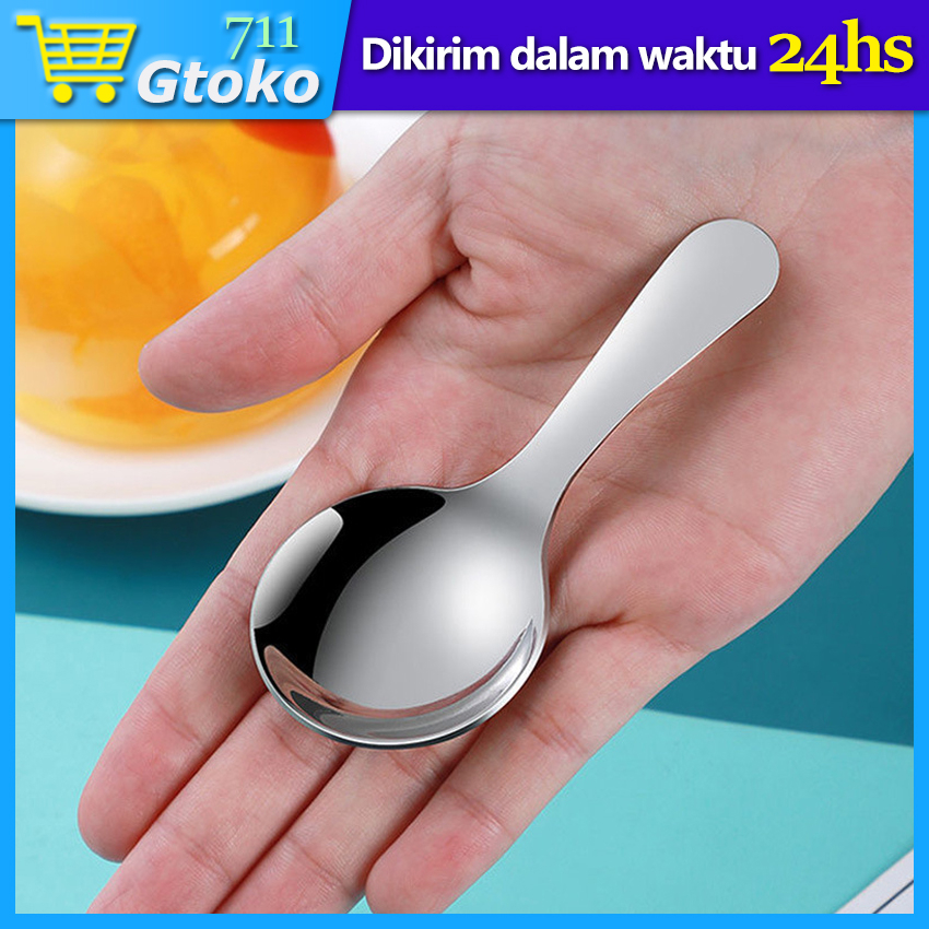 Jual Sendok Kecil Scoop Ice Cream Jelly Pudding Kue Dessert Teh Kopi ...