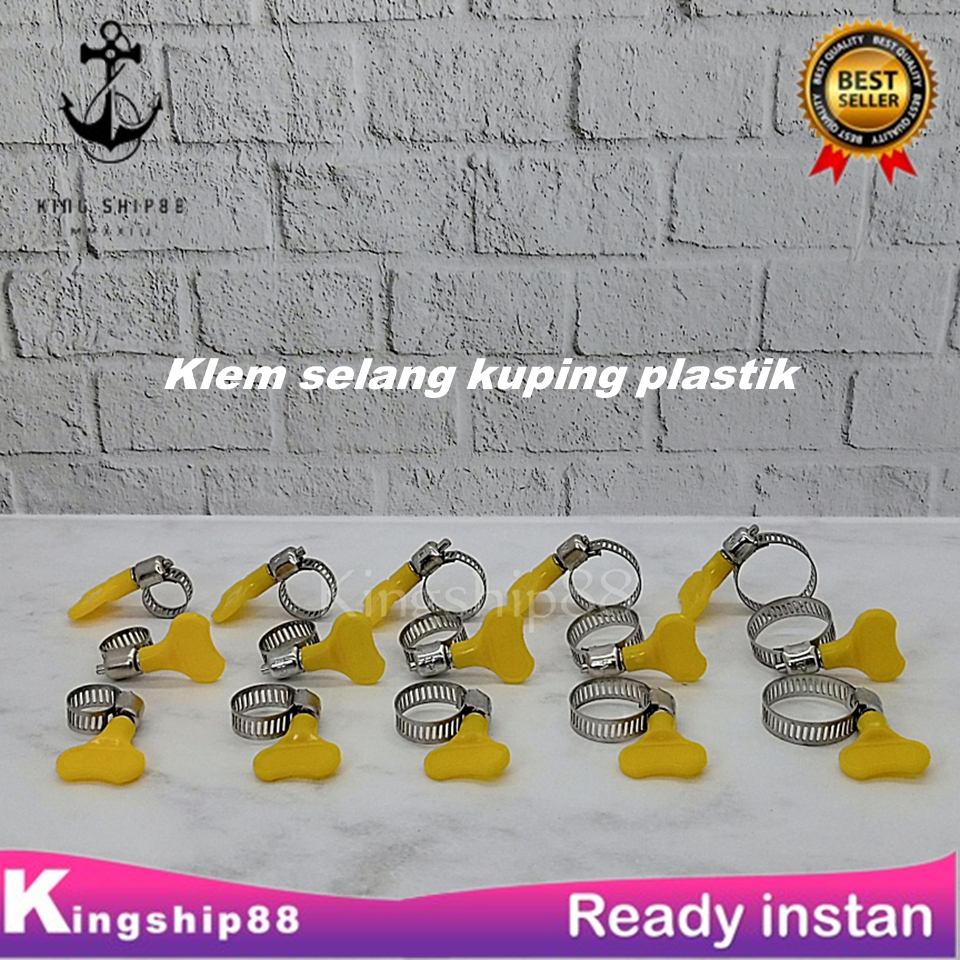Jual KLEM SELANG KUPING PLASTIK 1/2 5/8 3/4 7/8 1" KLEM SELANG | Shopee ...