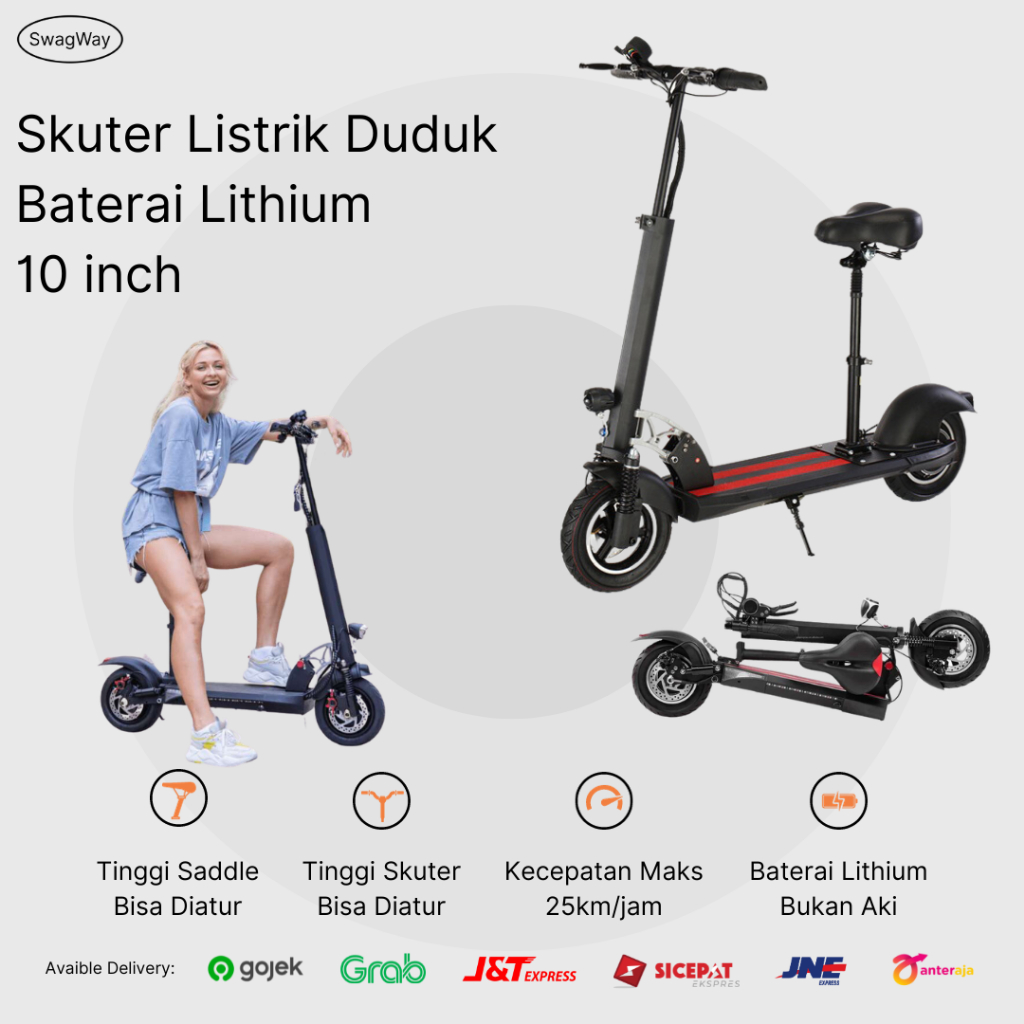 Jual Skuter Motor Listrik Lipat PETRIK Portabel Skuter Electric Scooter ...