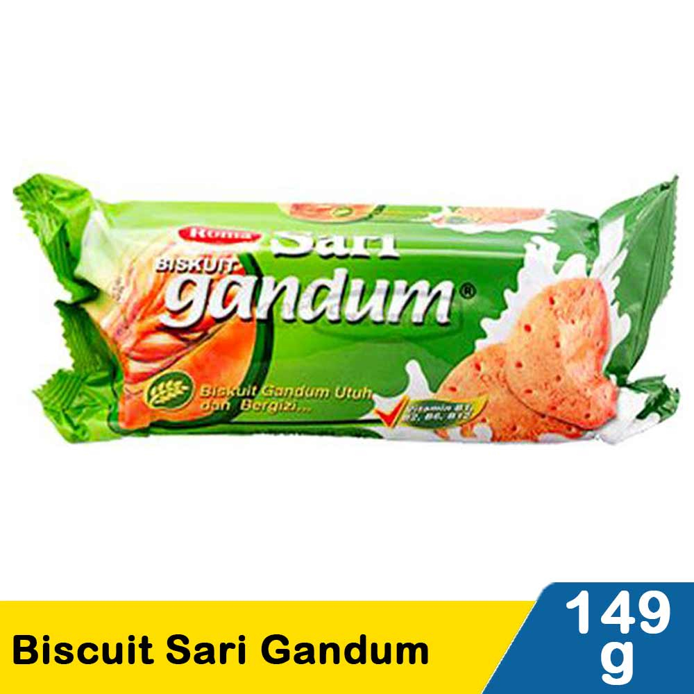 Jual BISKUIT ROMA SARI GANDUM ROLL KUE DENGAN GANDUM UTUH SUSU MAKANAN ...