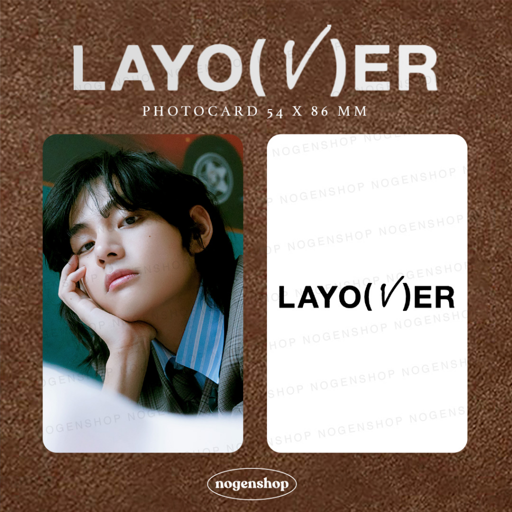 Jual [UNOFFICIAL] PHOTOCARD PC BTS V Layo(v)er LAYOVER [FANMADE ...