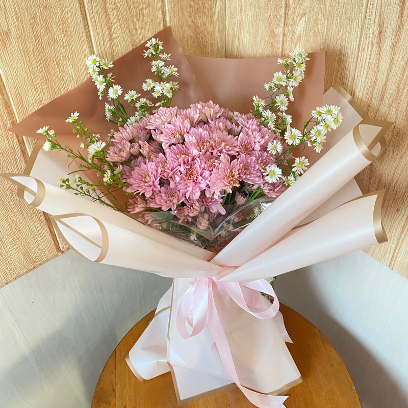 Jual (Kode Just Aster) Khusus JABODETABEK Bouquet Bunga krisan | buket ...