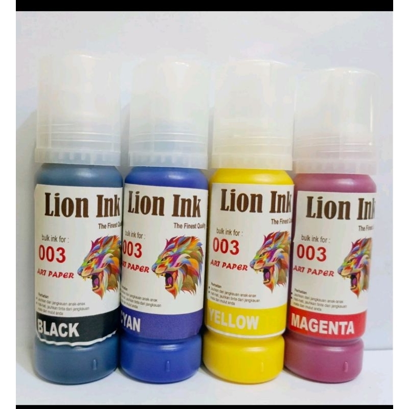 Jual TINTA ART PAPER 003 EPSON L3110 L3150 L1110 L5190 LION INK ...
