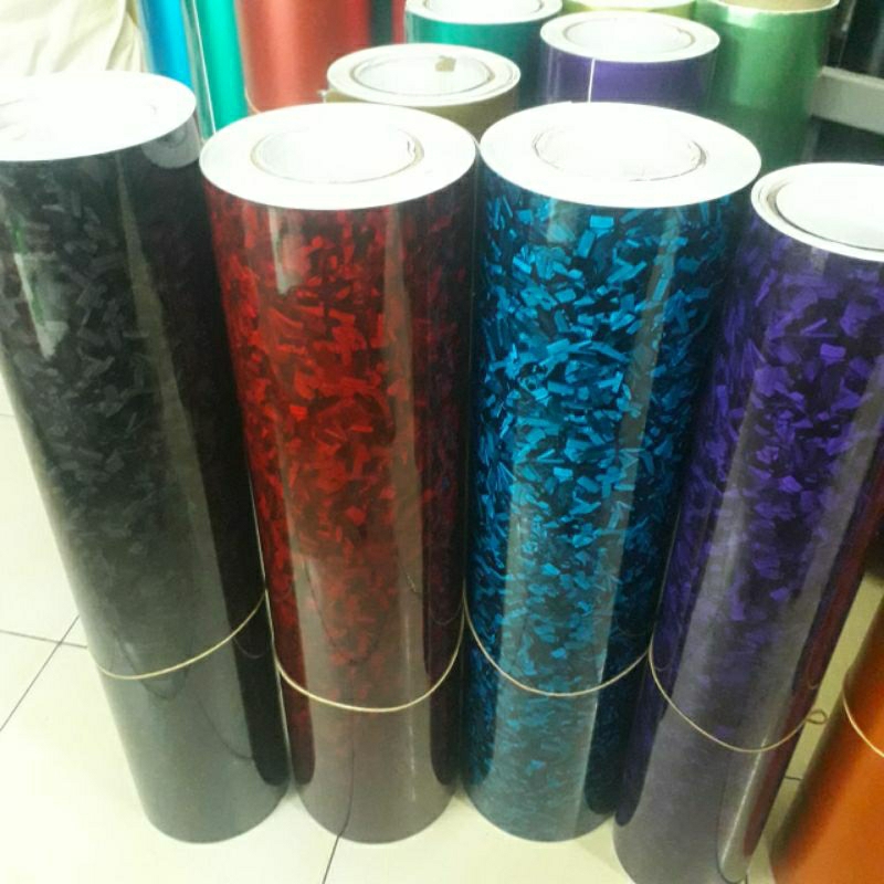 Jual STIKER SKOTLET KARBON FORGED GLOSY 50CM X 50CM | Shopee Indonesia