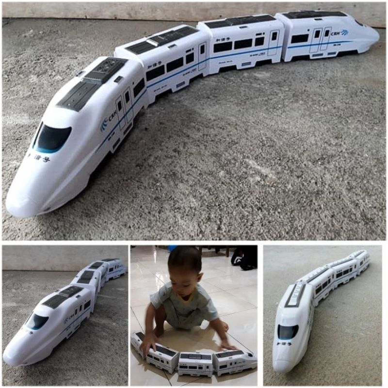 Jual Mainan Kereta Api Cepat ukuran Besar Jalan Bump Go ada Lampu dan ...