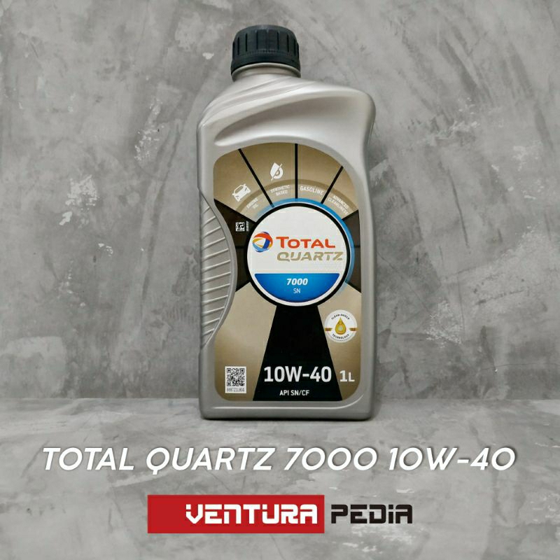 Jual TOTAL Quartz 7000 10W-40 | API SN | 1liter | Shopee Indonesia