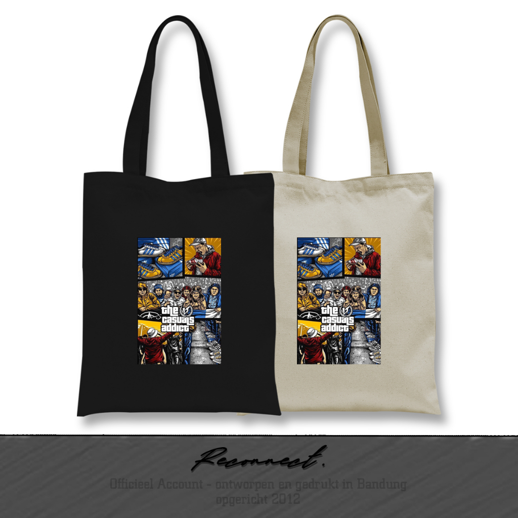 Jual Reconnect Totebag Motif The Cassual Addict - GRATIS TAMBAH NAMA ...
