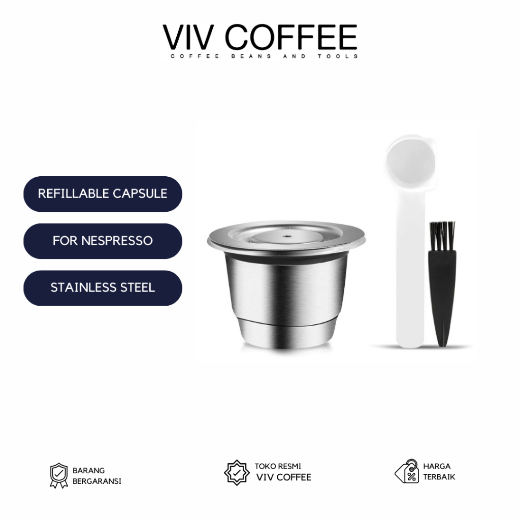 Jual Kapsul Kopi Nespresso Stainless Steel Refillable Capsule 1 PCS ...