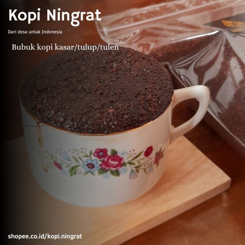 Jual Ningrat Coffee bubuk kasar 250gram robusta dampit|kopi kasar tulup ...
