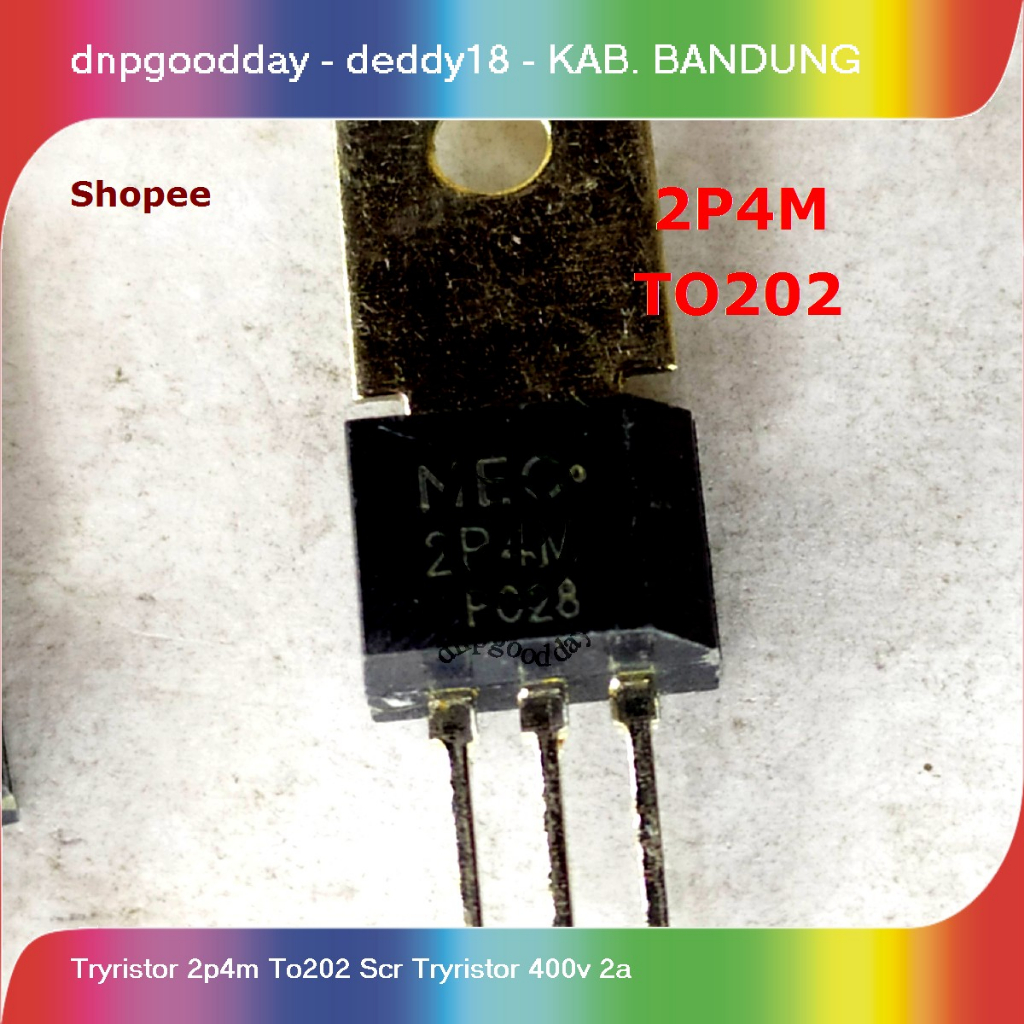Jual tryristor 2p4m to202 scr tryristor 400v 2a | Shopee Indonesia