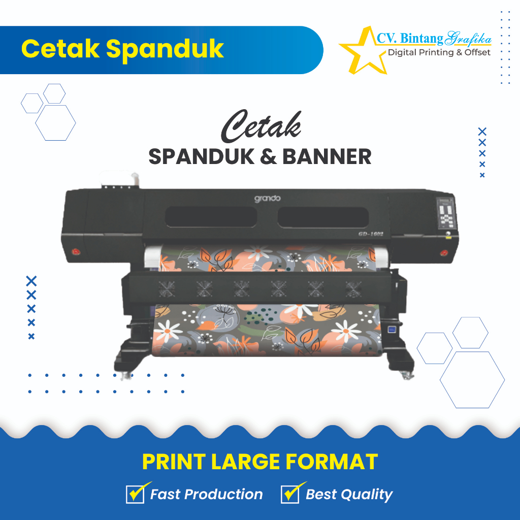 Jual SPANDUK/BACKDROP/BALIHO/BANNER MURAH BAHAN FLEXY 280gr mesin indoor custom High resolution ...