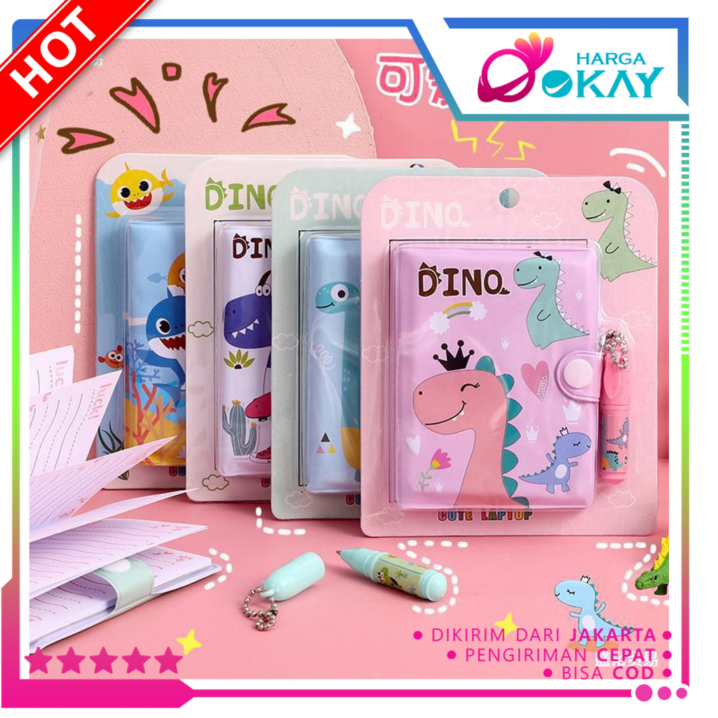 Jual HO Buku Catatan Lucu Dengan Pulpen Set Mini Note Book Notes ...